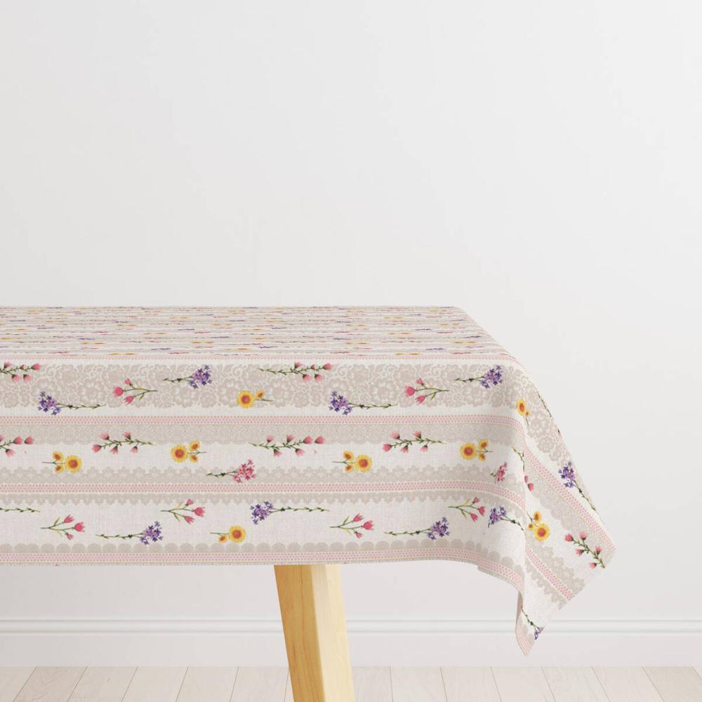 Çiçek Desenli Elyaflı Pvc Muşamba Masa Örtüsü - 139.99 TL